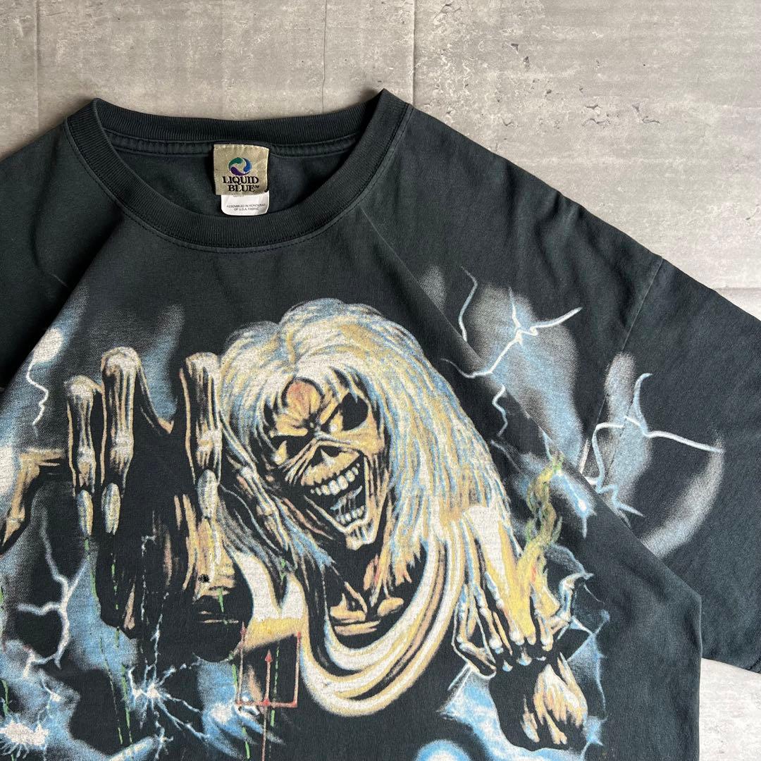 Iron Maiden　アイアンメイデン　魔力の刻印　リキッドブルー製　Tee