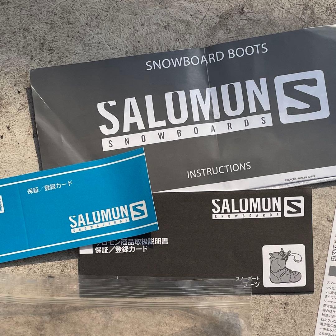 SALOMON 女性用スノーボードブーツ ブラック/パープル 23.5cm