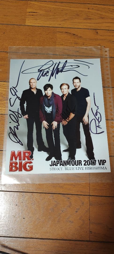 MR.BIG JAPAN TOUR 2017 VIP 直筆サイン