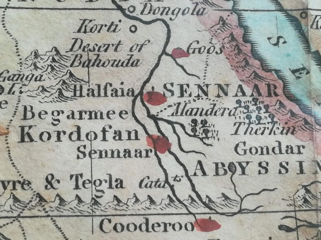 未開封 　イギリス　アンティーク　アフリカの地図