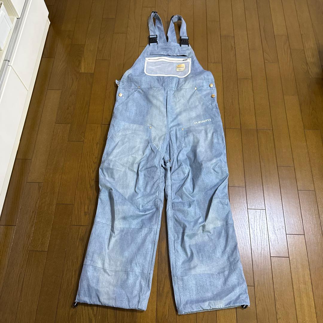 23-24 MOUNTAIN ROCK STAR ビブパンツDENIM Mサイズ