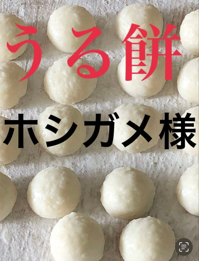 ホシガメ様　うる餅1キロ　あん餅32個です