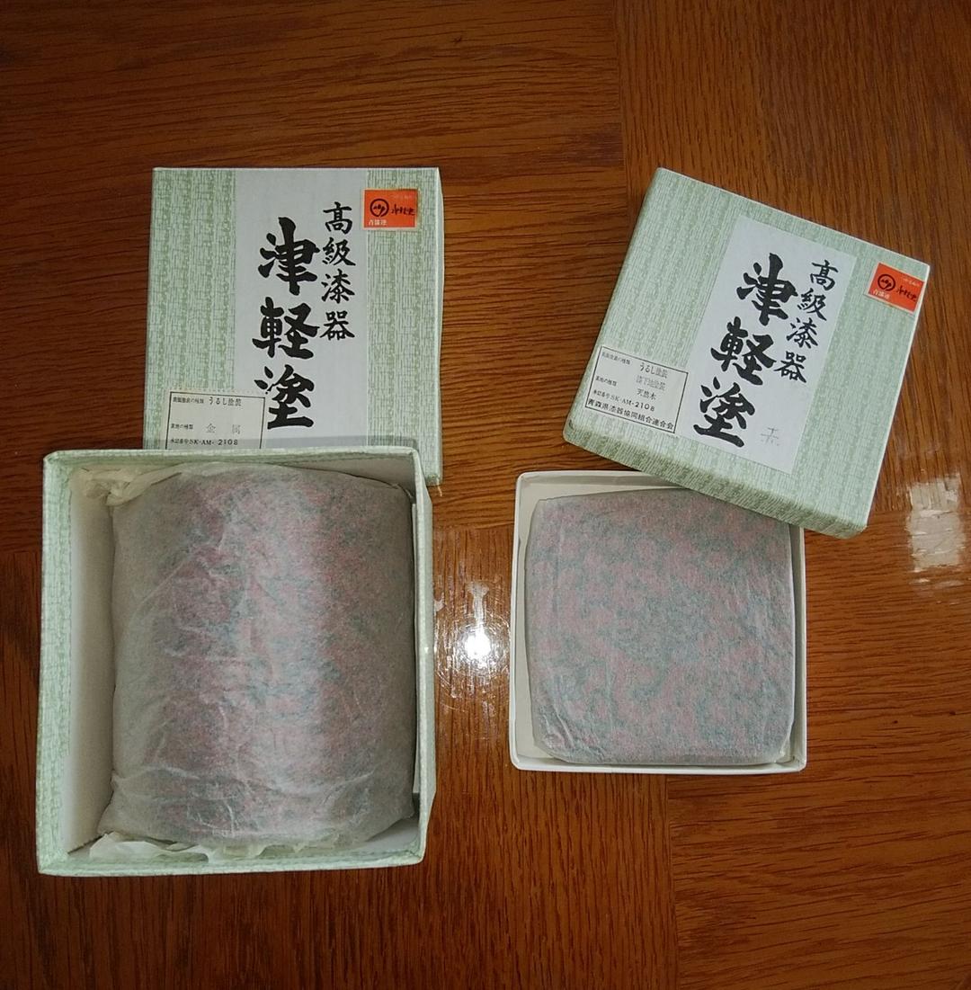 新品未使用 津軽塗 唐塗り 伝統工芸品 茶道具セット 茶びつ 茶托 茶筒 急須台