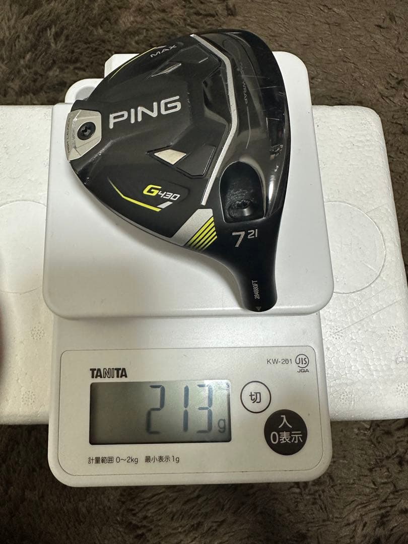 PING G430 HL MAX 7W 21度　ヘッド＋ヘッドカバー