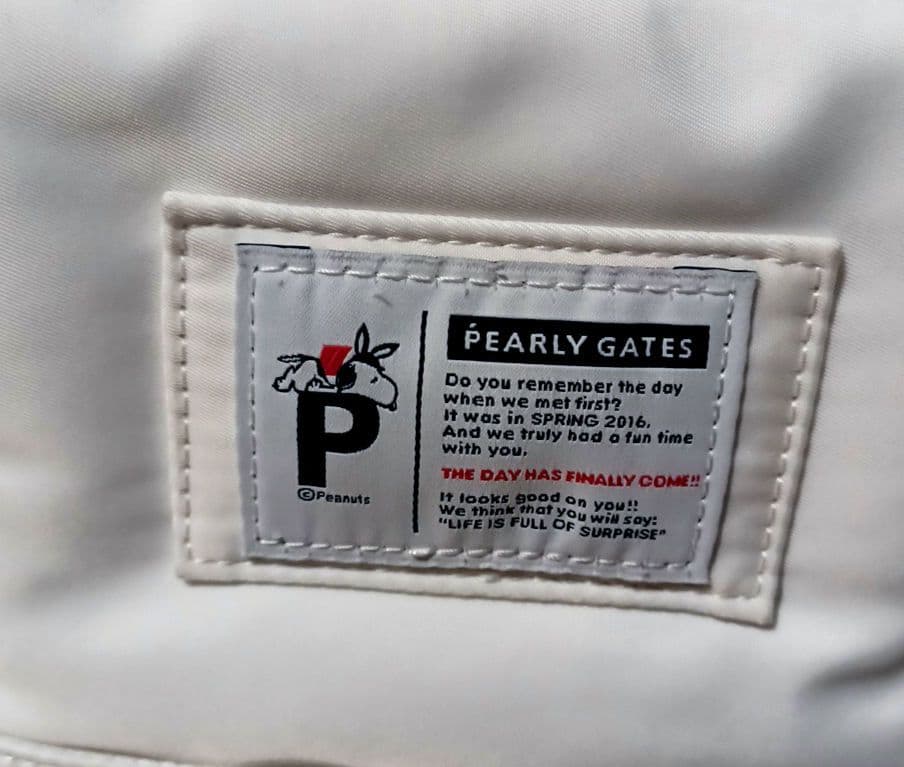 【新品同様】パーリーゲイツ　PEARLY　GATES　スヌーピー　ロッカーバッグ