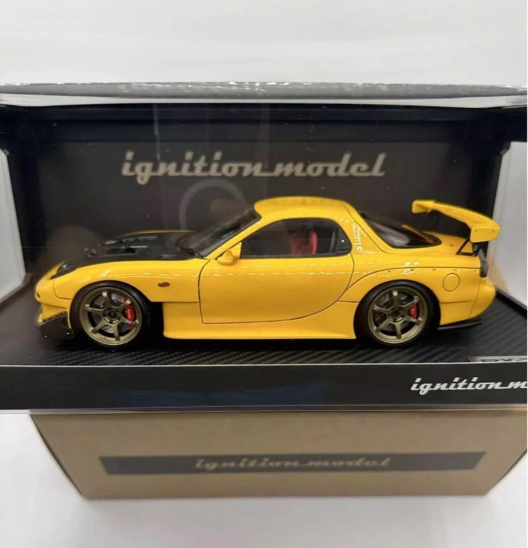 ミニカー Mazda RX-7 IG2228 (FD3S) Yellow 1/18
