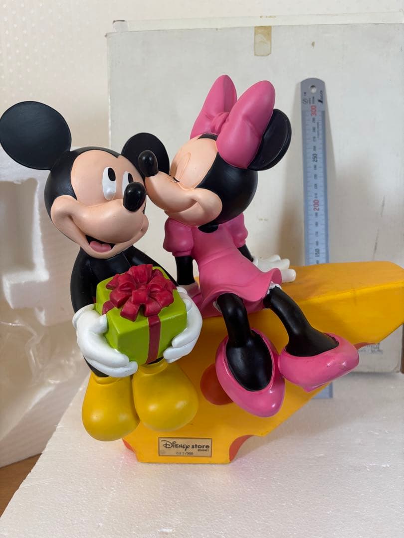 ディズニー　ミッキー ミニー　置物　フィギュア　特大　限定300