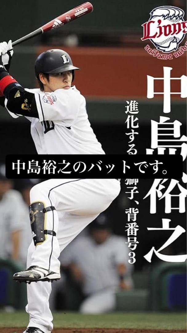 プロ野球選手　木製バット