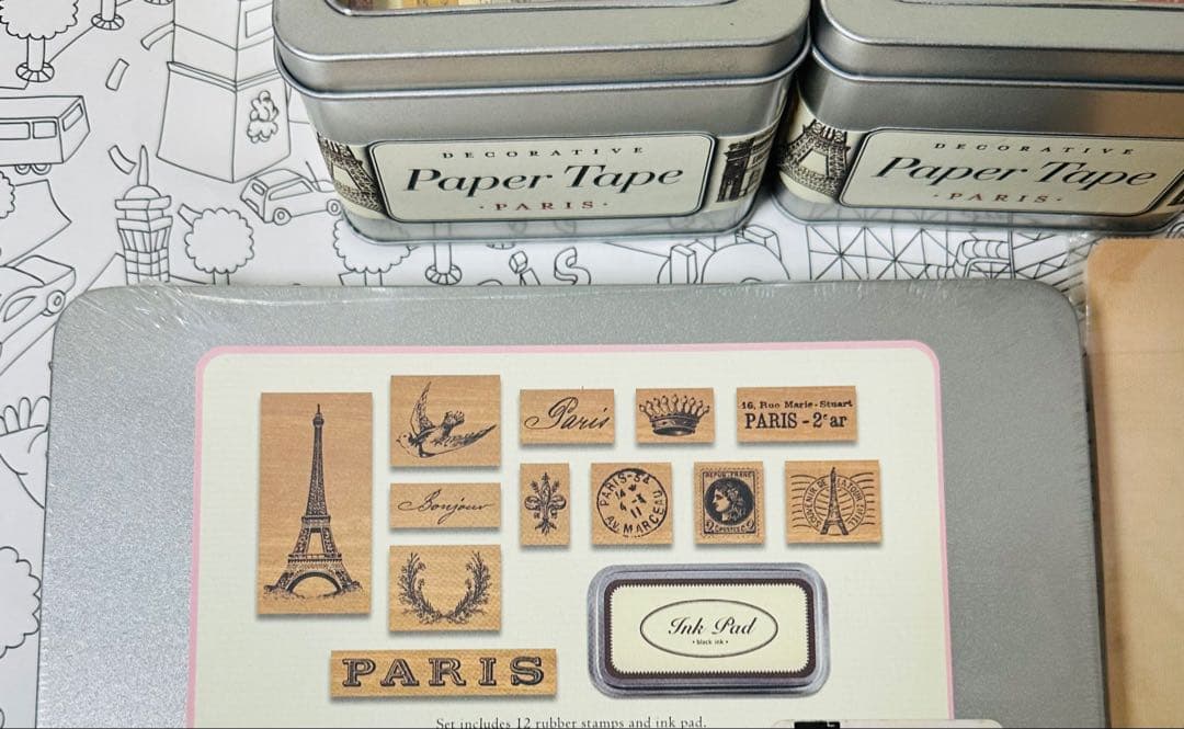 【5点セット】Paris エッフェル塔モチーフ 文房具