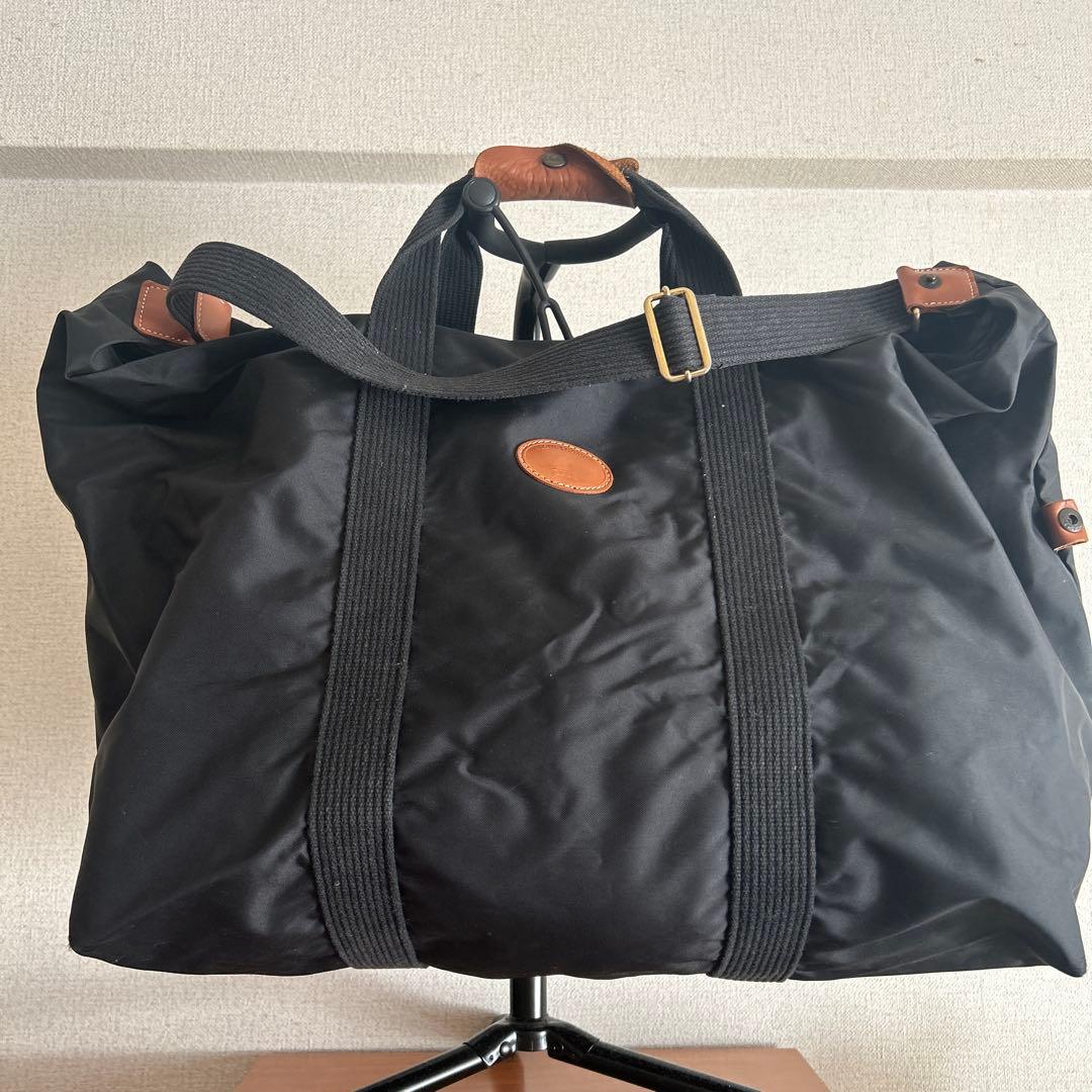 LONGCHAMP ブラック ボストンバッグ
