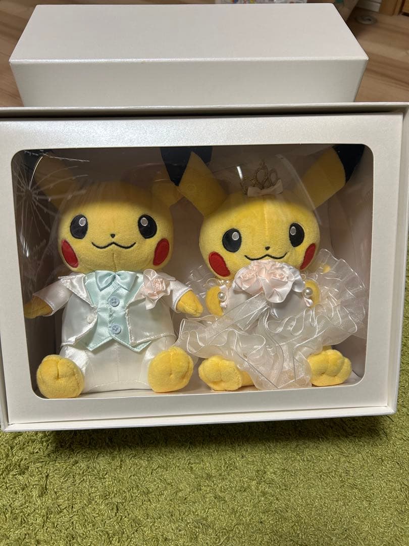 ポケモン ぬいぐるみ ピカチュウ ウエディング ペア結婚式 BOX付き