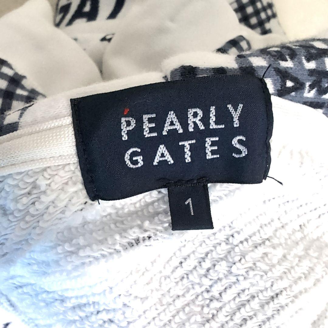 el16 PEARLY GATES 花柄 チェック パーカー レディースL相当