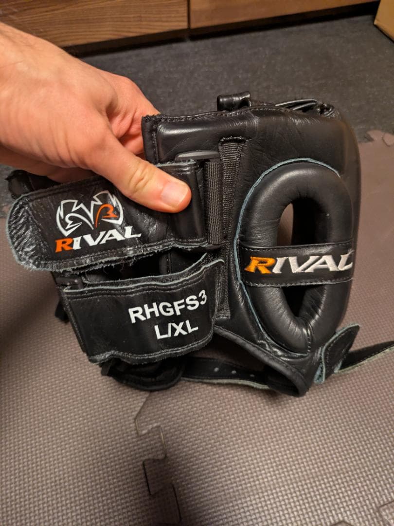 RIVAL RHgfs3 ヘッドギア L/XL 黒