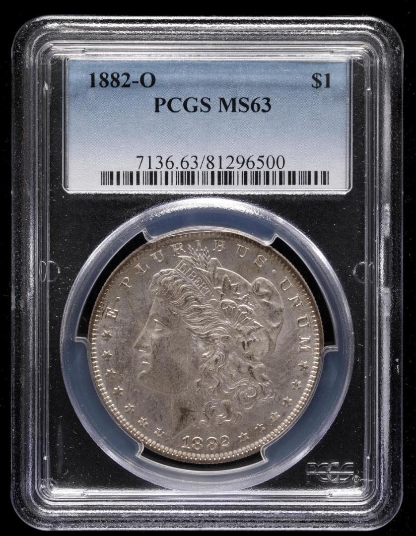 PCGS-MS63 USA モルガンダラー　1882O 銀貨　ニューオリンズ
