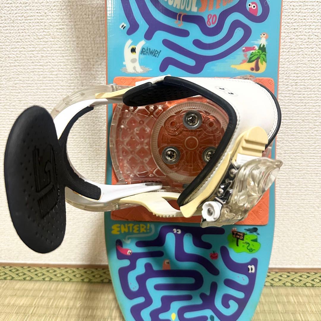 Burton キッズ スノーボード 80cm ビンディング付き 子供用