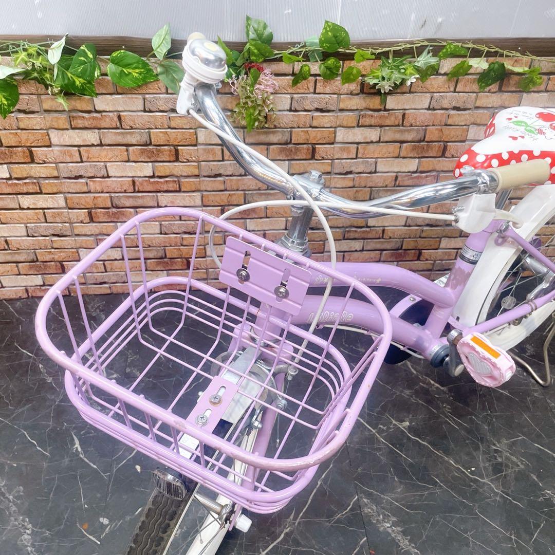 【26】子供用自転車 子供車 Liliale パープル 18インチ シングル