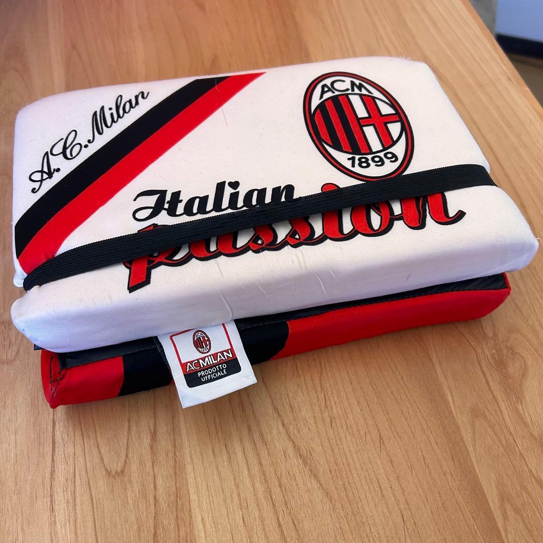 【希少】AC Milan スタジアム観戦シートクッション折りたたみ式応援グッズ