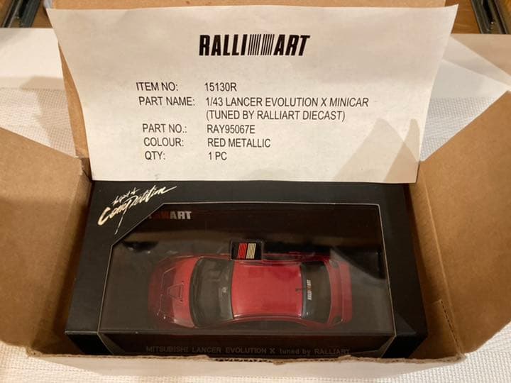 その他 RALLI ART LANCER EVOLUTION X MINICAR1/43
