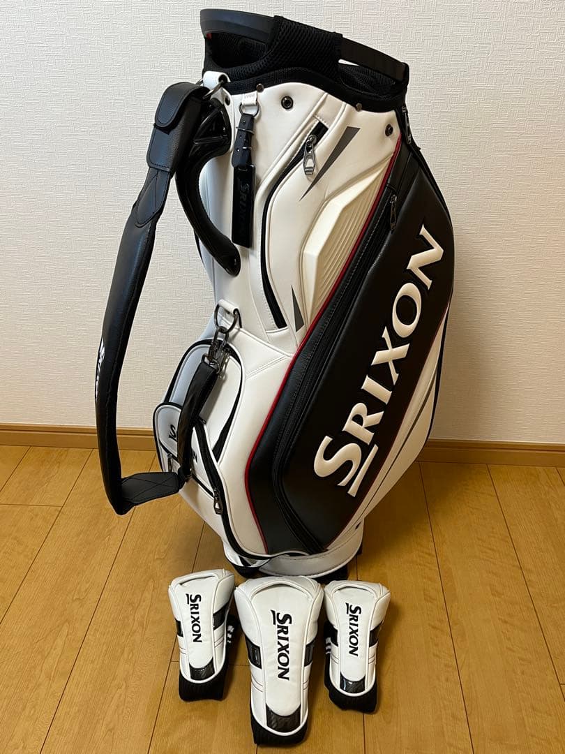美品　SRIXONキャディバッグ レプリカモデル　ホワイト・ブラック