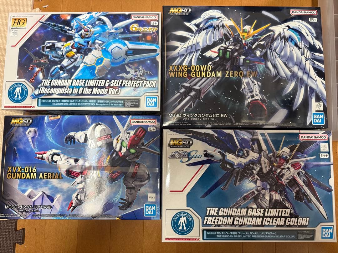 ガンプラセット MGSDウイングゼロEW 他