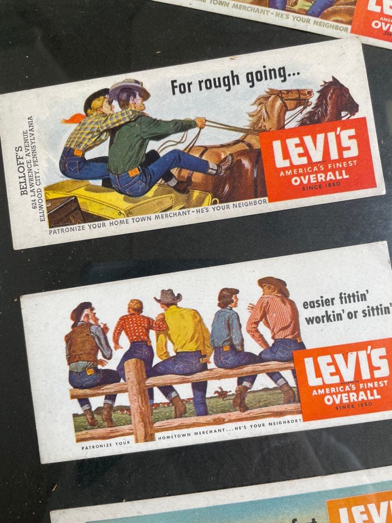 LEVI'S ヴィンテージ広告 4枚セット