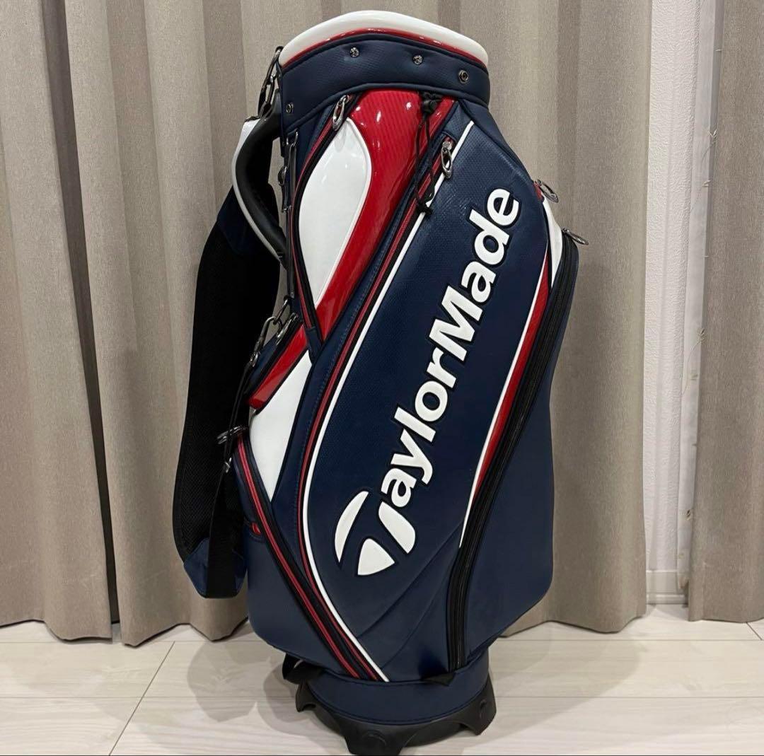 TaylorMade テーラーメイド キャディバッグ ネイビー/ホワイト/レッド