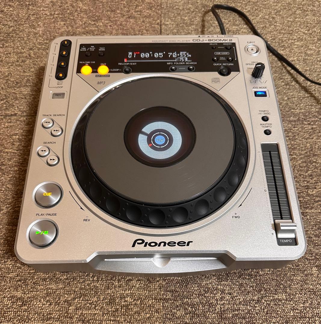 NO (1) Pioneer CDJ-800MK2 シルバー 動作確認済み