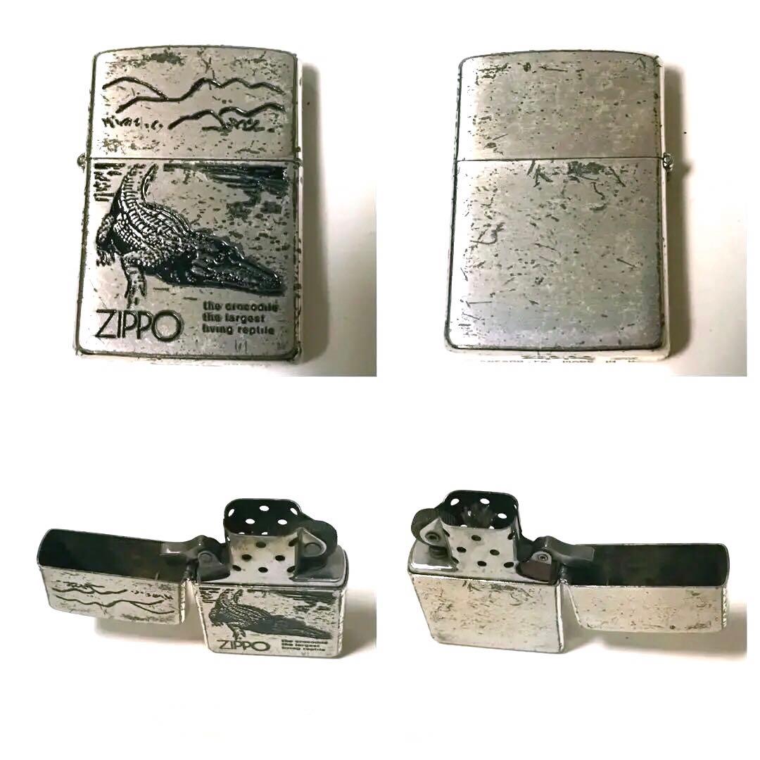 ZIPPO 真鍮 solid brass HAWAII ハワイ クロコダイル