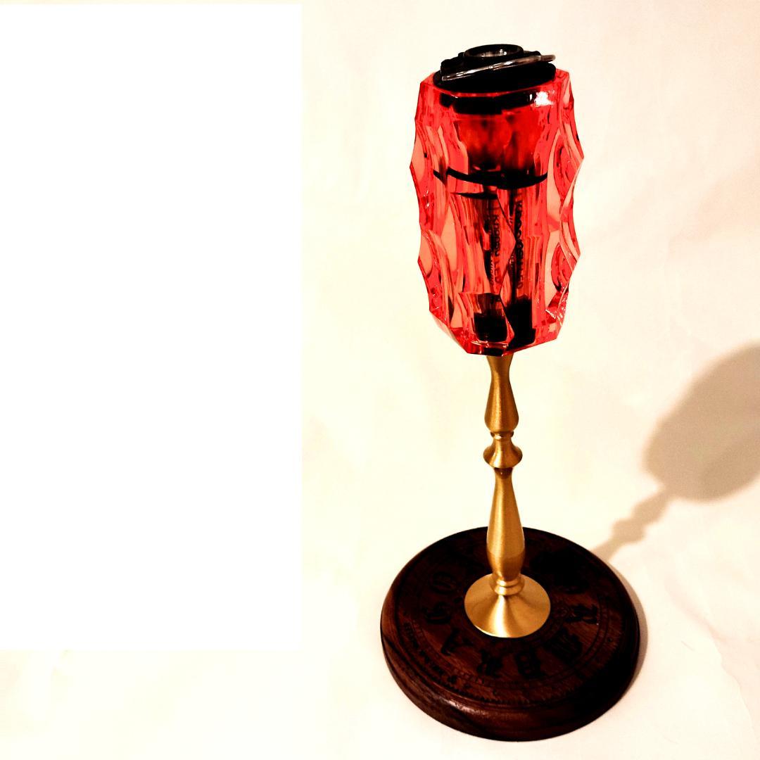 真鍮製　BRASS LAMP STAND　アクリルシェード　全フルセット