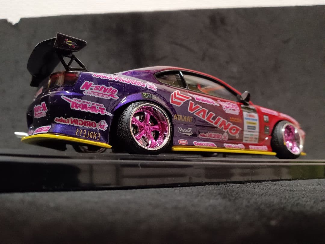 1/24 ニッサン S15 シルビア D1 プラモデル 完成品 ケース付き