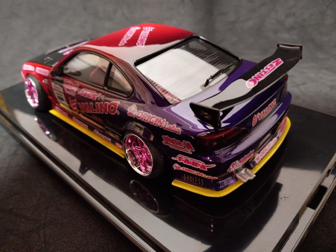 1/24 ニッサン S15 シルビア D1 プラモデル 完成品 ケース付き