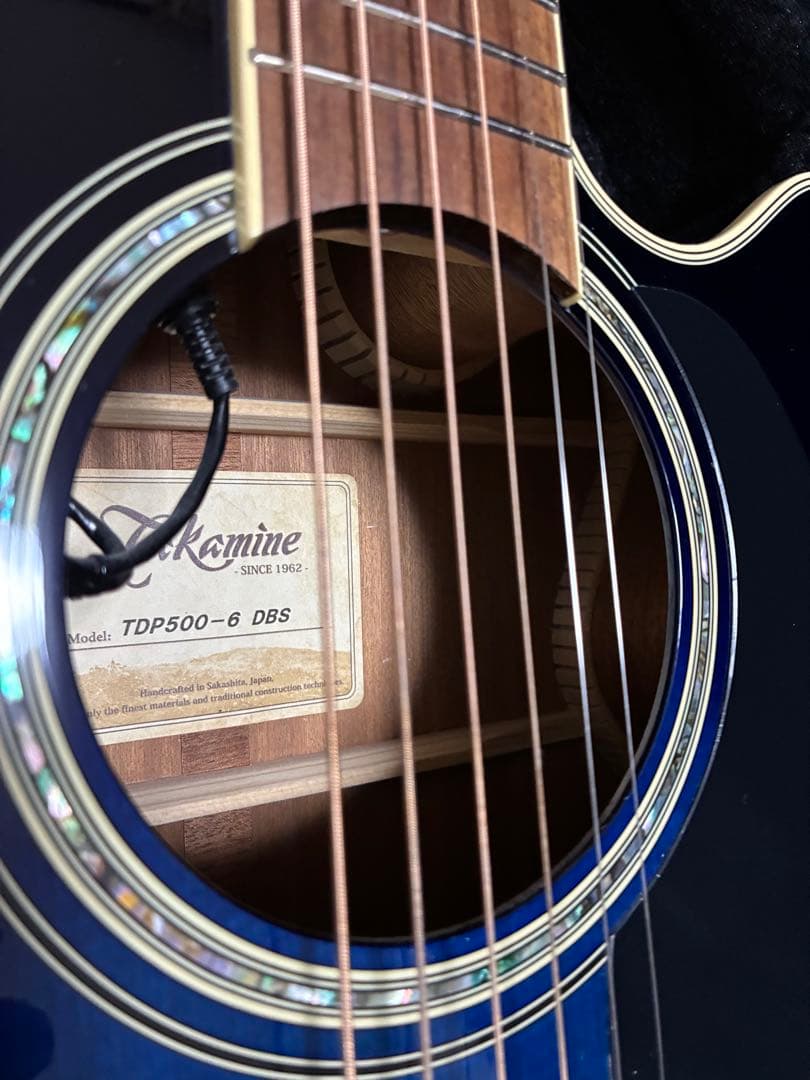 美品 Takamine タカミネ ギター TDP500-6 DBS 長渕剛