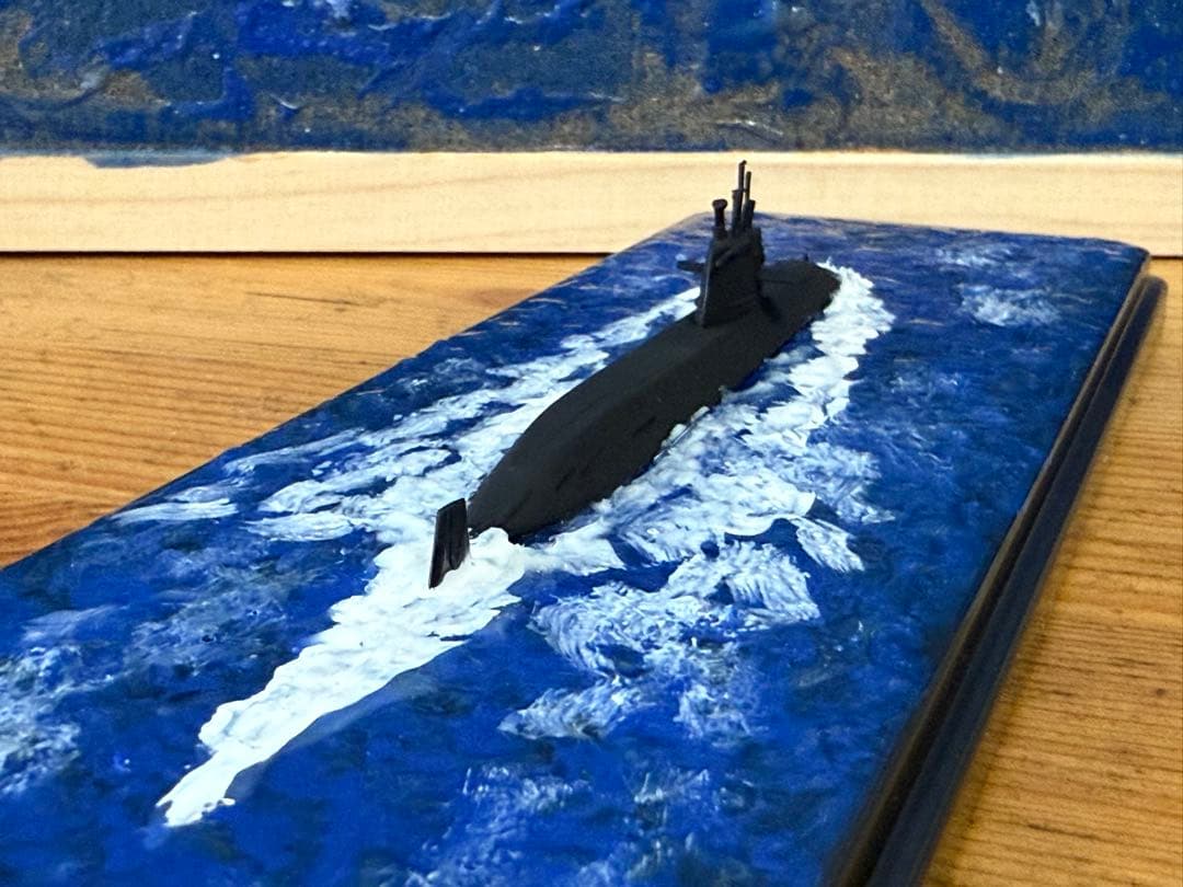 1/700 海上自衛隊おやしお型潜水艦メタルキット完成品ジオラマ