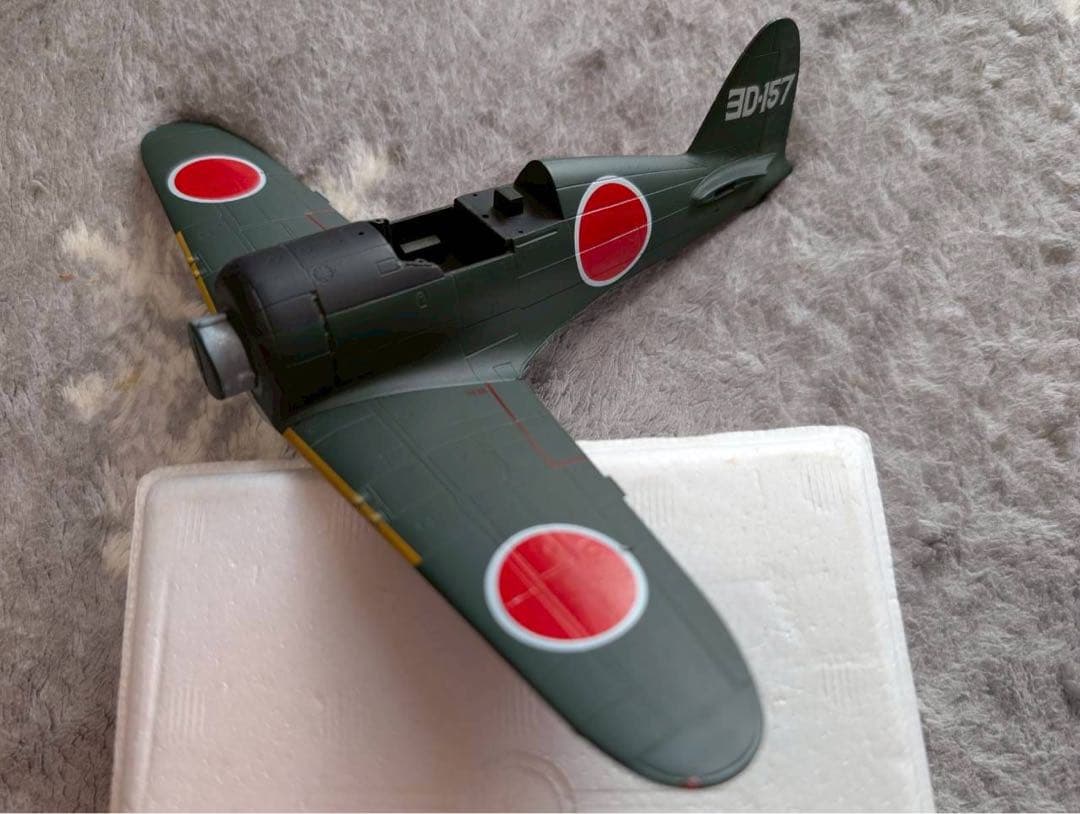 マルシン　金属製モデル　局地戦闘機　雷電　1/48　スタンド付