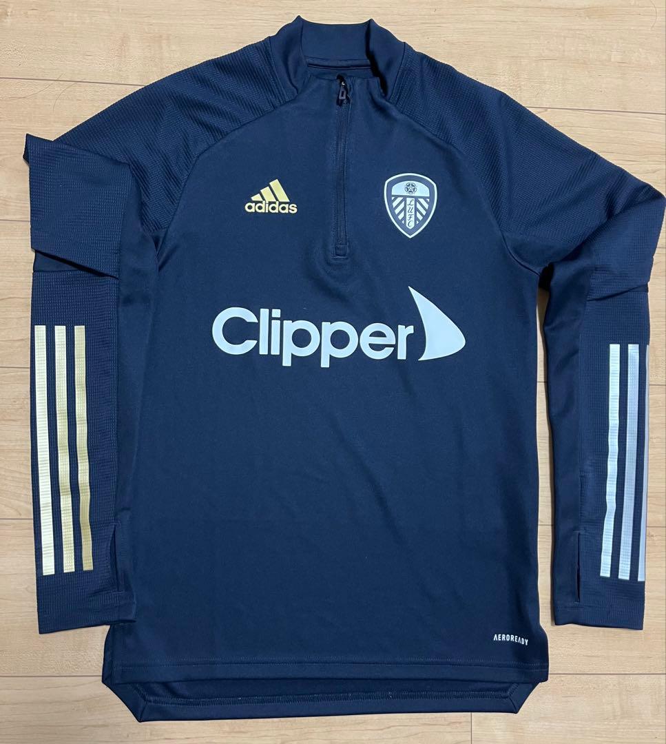 リーズ　adidas Leeds United ジャージ ネイビー　上S下M美品