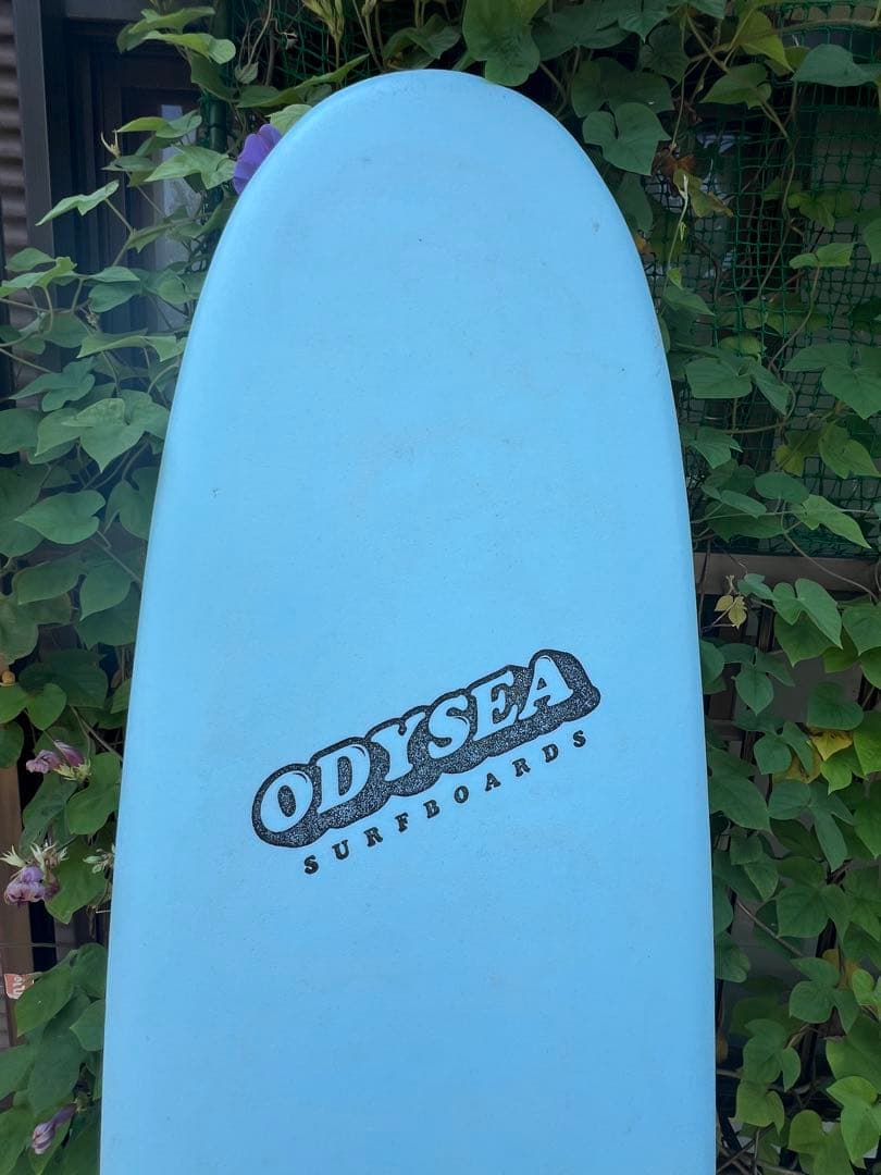 ODYSSEA ロングボード 水色 ストライプデザイン8'0 美品