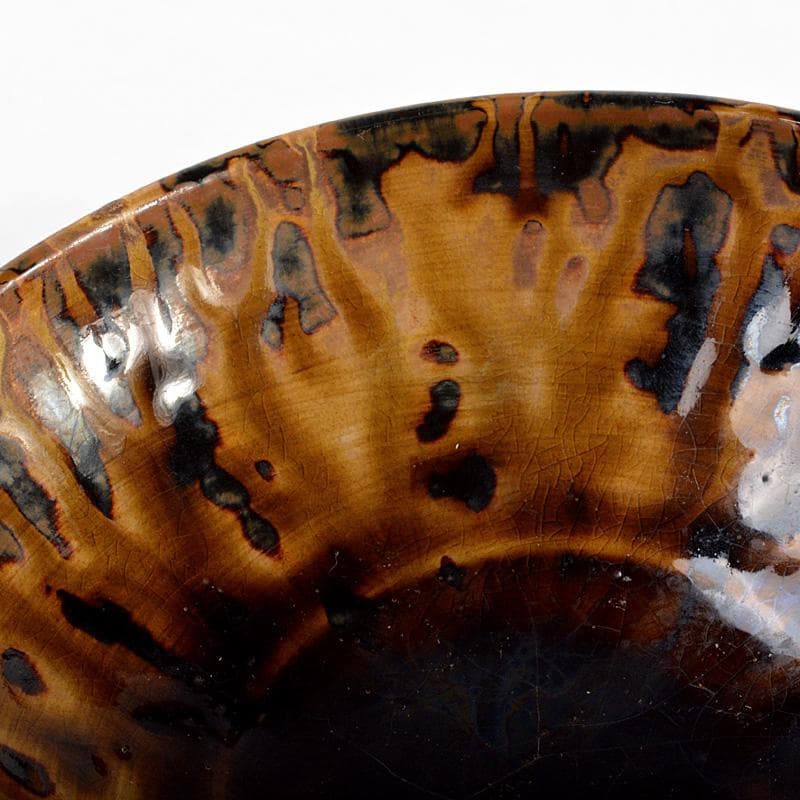 中国　南宋　吉州窯　玳玻天目茶碗　C R5585