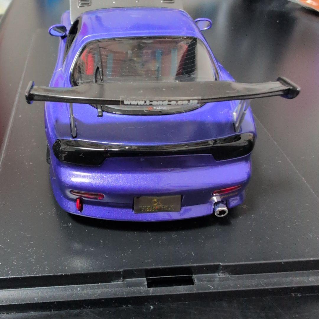 パープル FD3S RX-7 完成模型　点灯あり