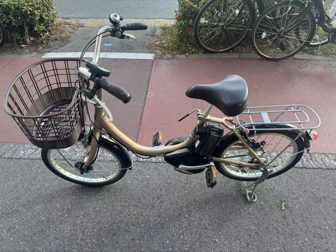 電動アシスト自転車 シティタイプ ベージュ