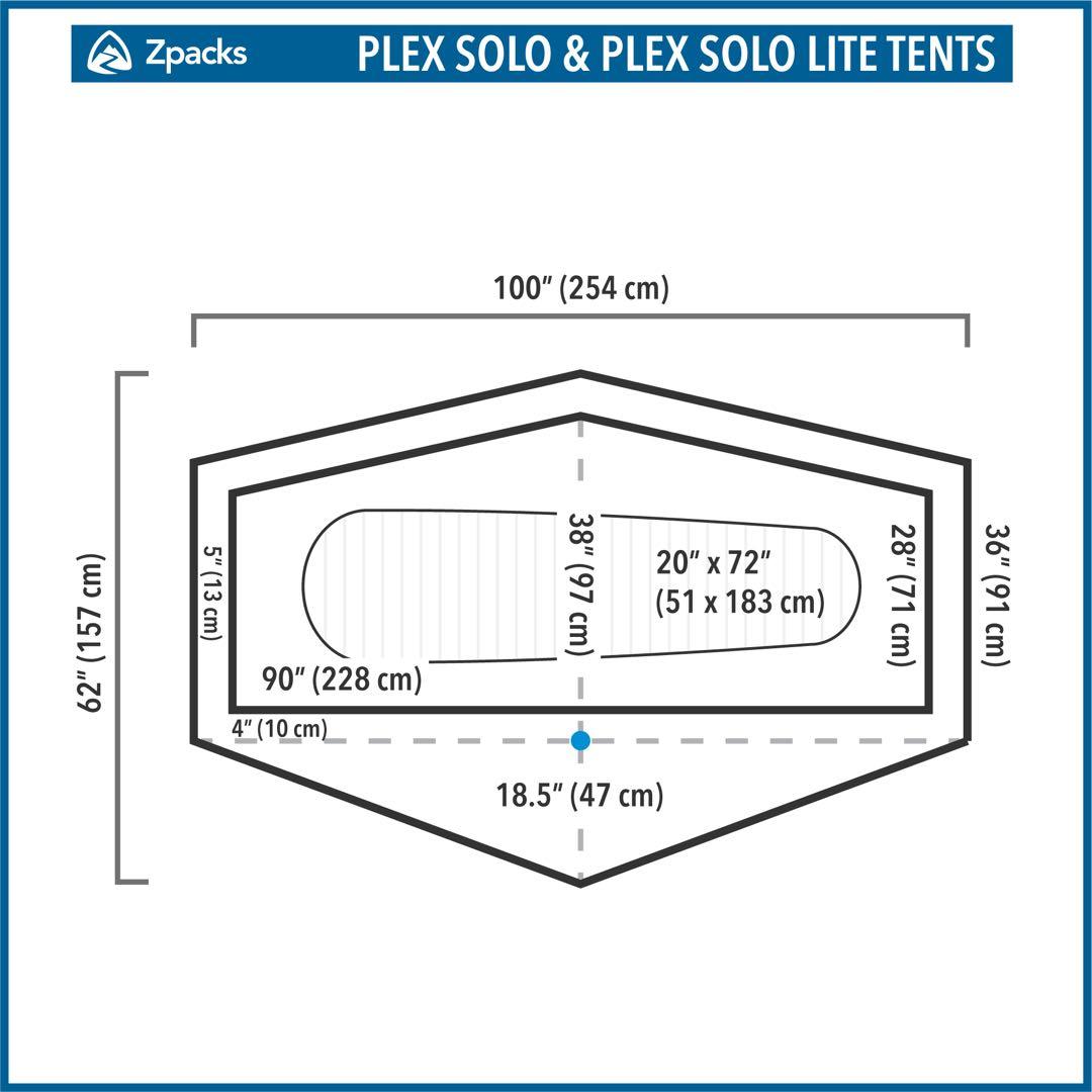 【最軽量モデル】Zpacks Plex Solo Lite Tent オリーブ