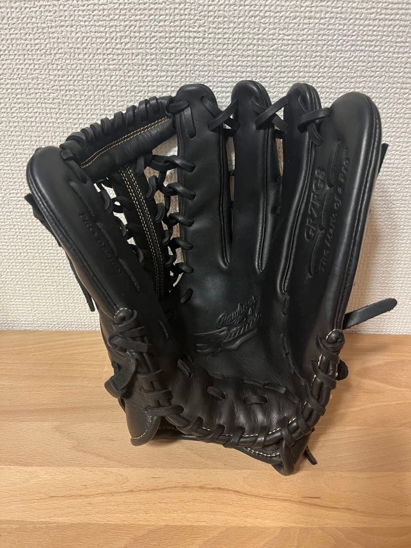 【にゃん】Rawlings 軟式グローブ 黒