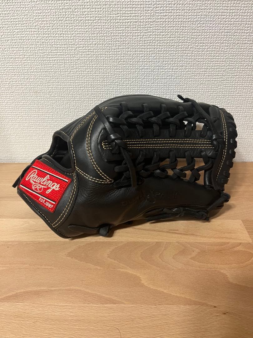 【にゃん】Rawlings 軟式グローブ 黒