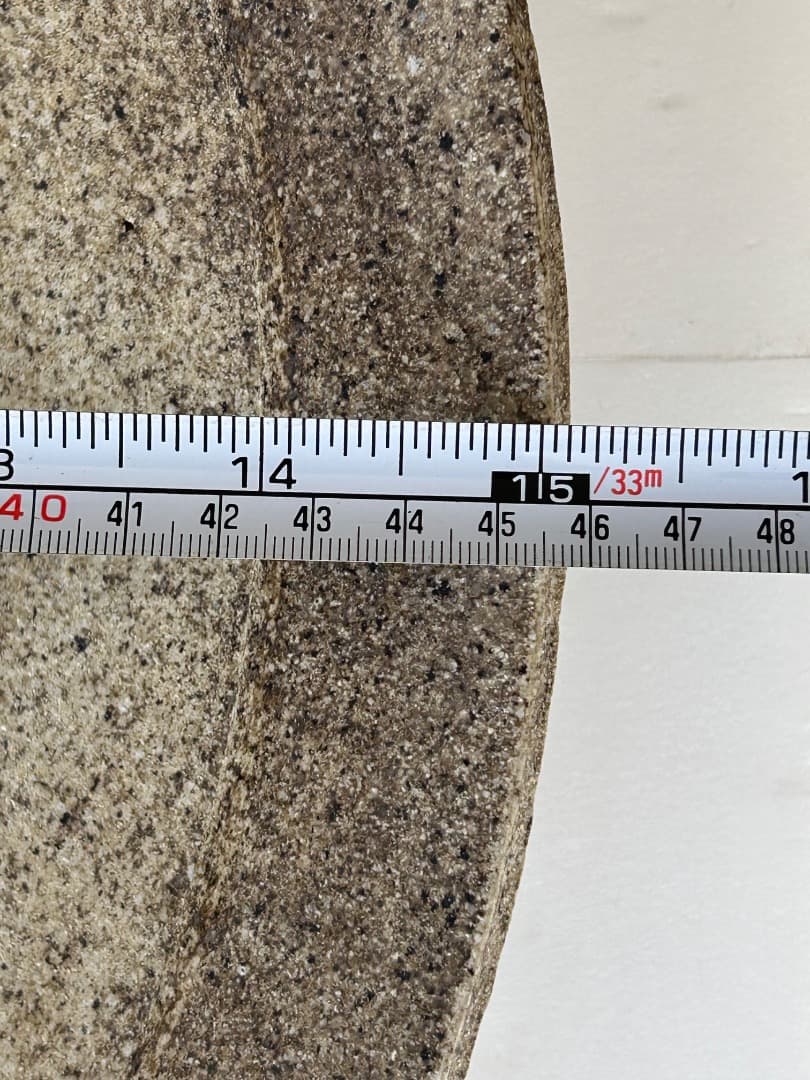 灰釉大皿　(竹内公明作) 直径 46cm