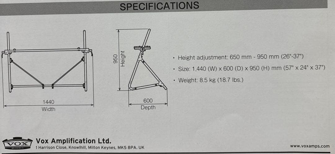 VOX キーボードスタンド