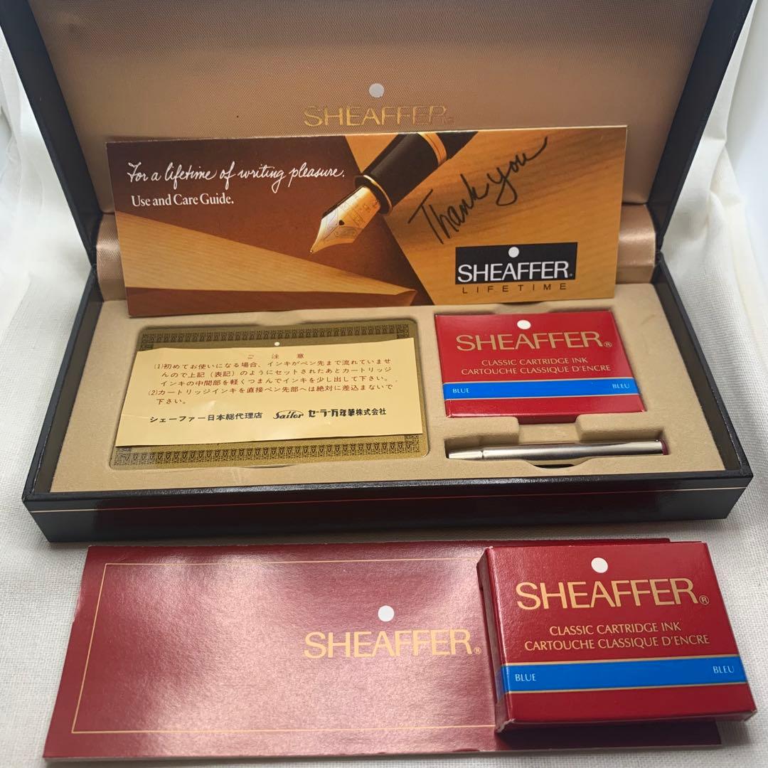 【箱保証書付】シェーファー　レガシーヘリテージ　パラジウム　万年筆18K F