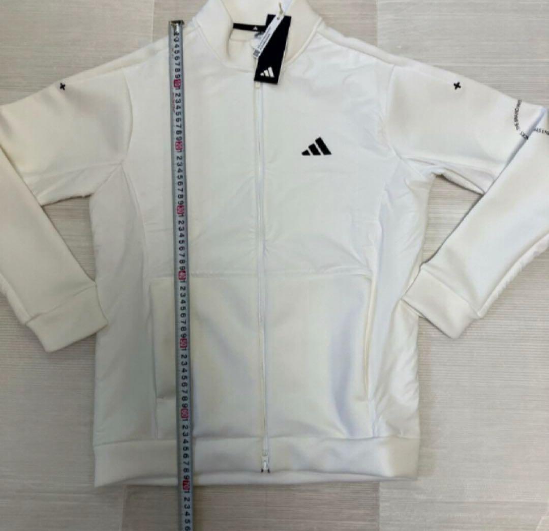 送料無料 新品 adidas GOLF ダンボールニット フルジップ L WT