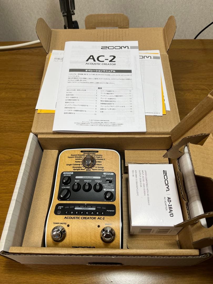 ★値下げ　Zoom AC-2 アコースティックプリアンプ