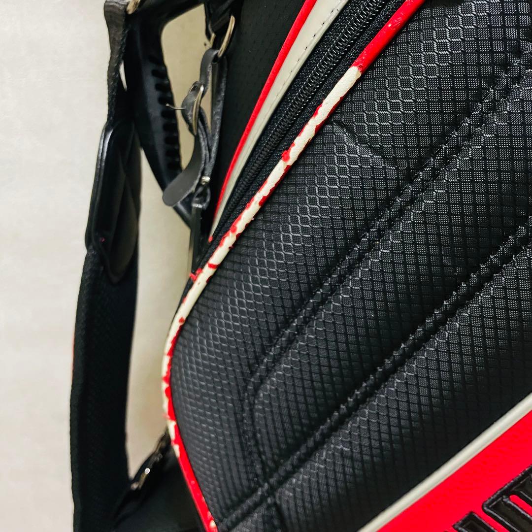 PUMA プーマ キャディバッグ ゴルフバッグ レッド ブラック 人気 スポーツ