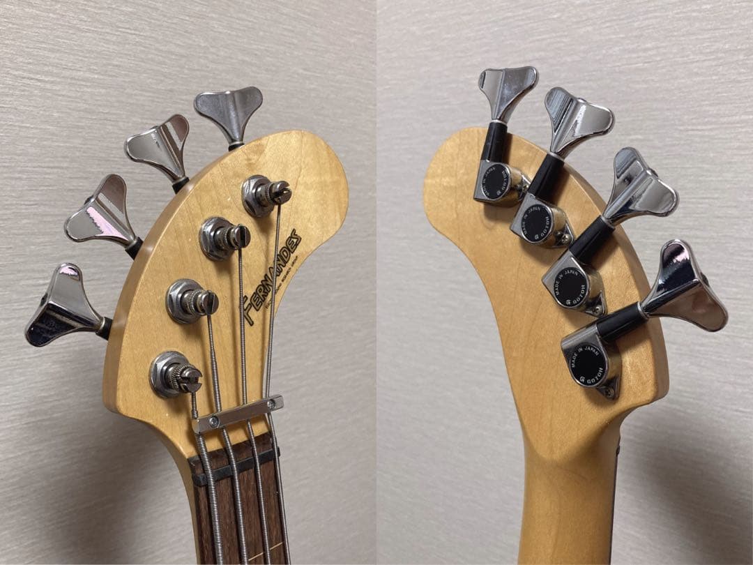 超美品 FERNANDES PIE-ZO サンバースト フレットレス ZO-3