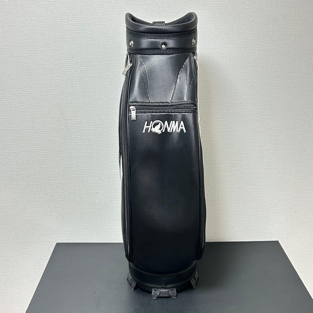 ホンマ HONMA キャディバッグ ブラック 9型フード付 綺麗め